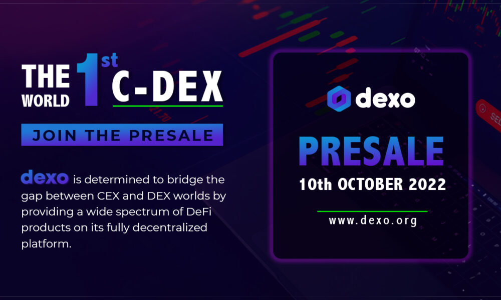 DEXO Coin Presale Hits $.4 Million in First One Week. Only $.6 million ...